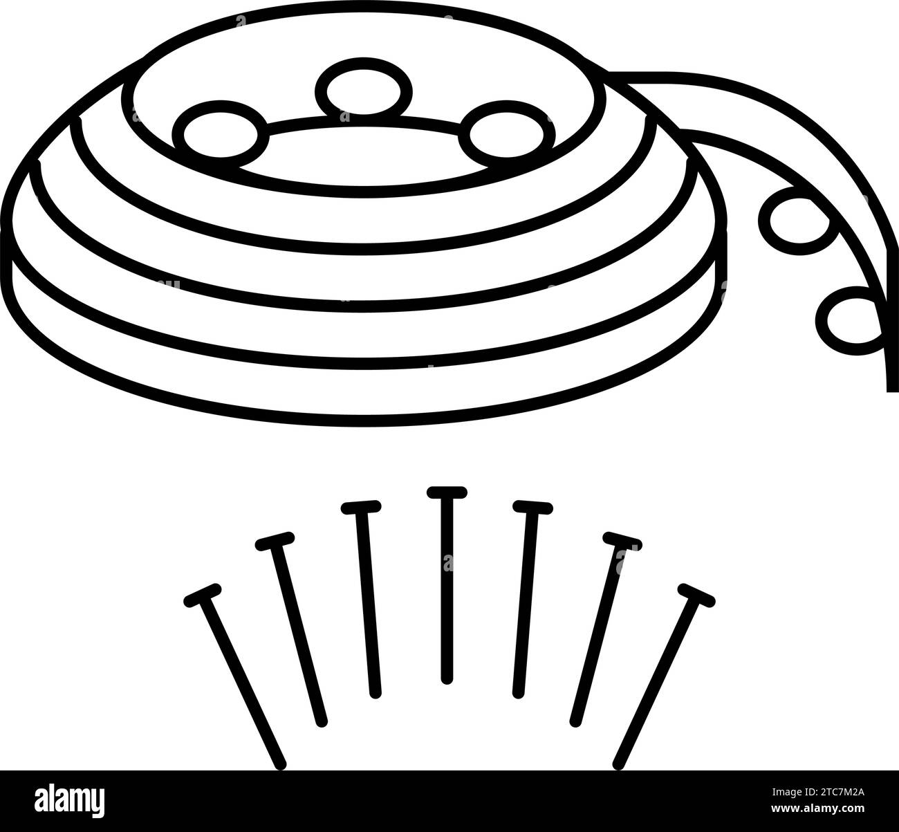 landscape edging garden tool line icon vector illustration Stock Vector ...