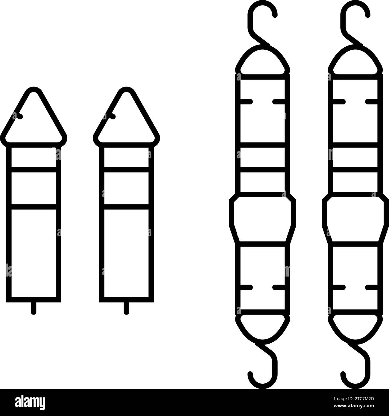 strap system garage tool line icon vector illustration Stock Vector ...