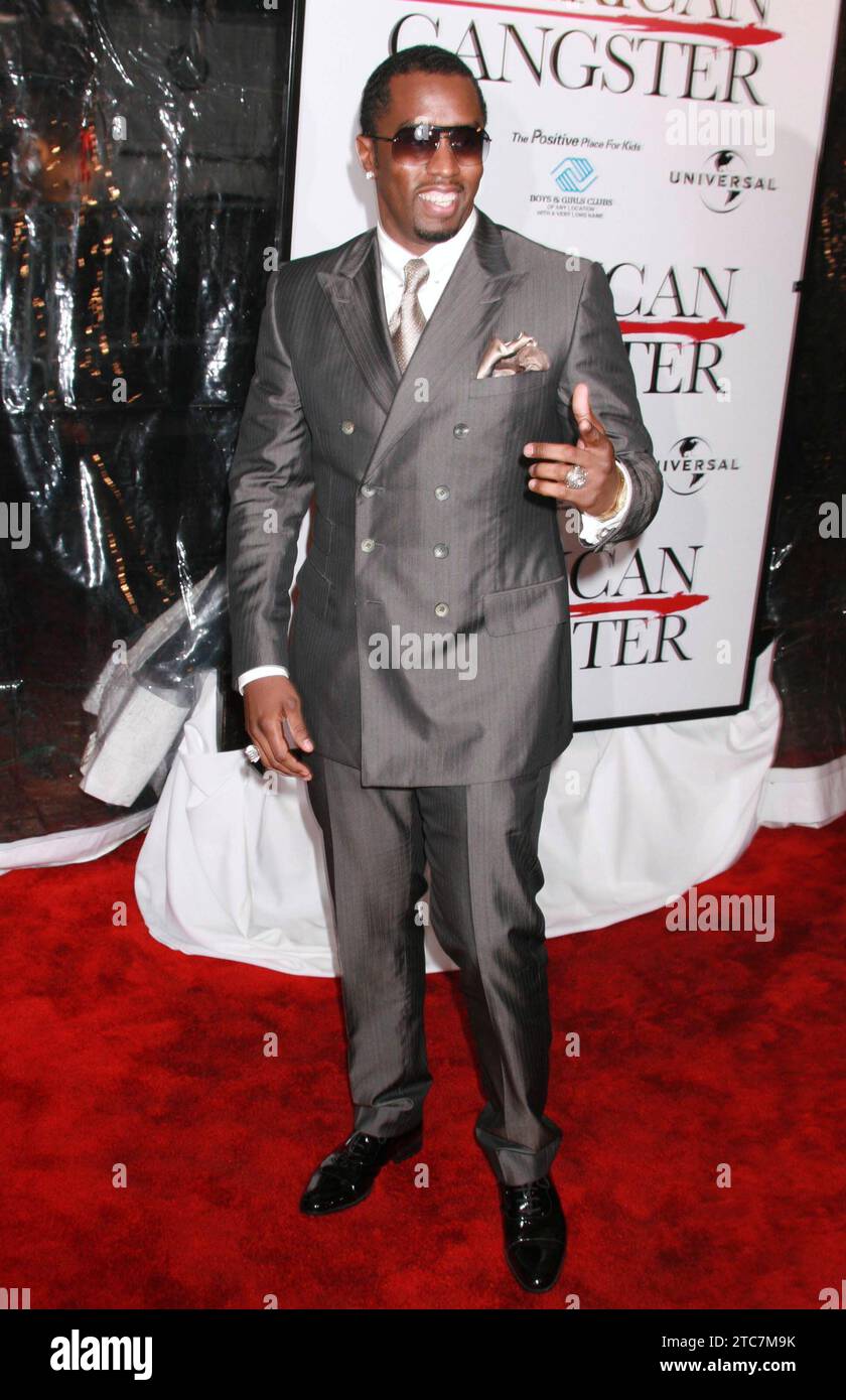 Sean "P. Diddy" Combs attends the world premiere of "American Gangster ...