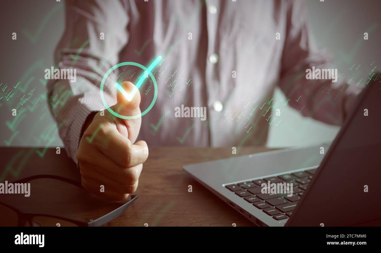 Service guarantee concept. Quality assurance and certification ...