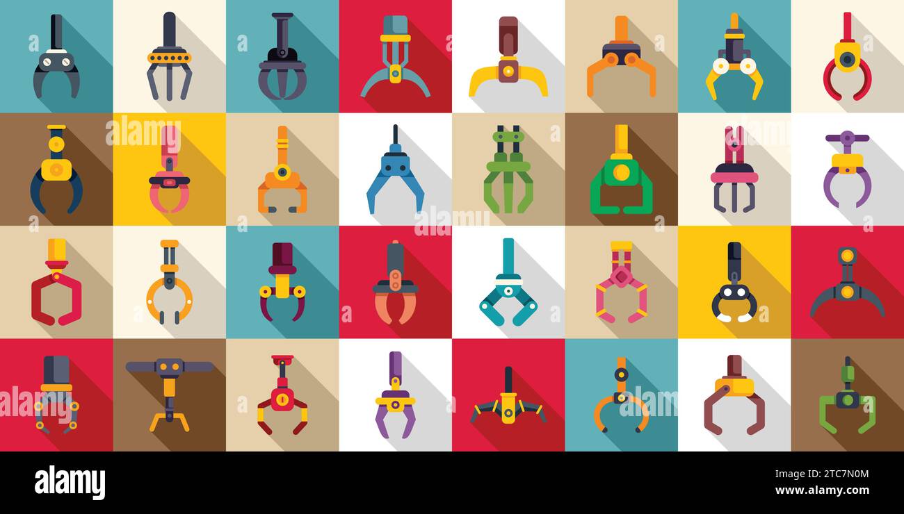 Mechanical crane grab Stock Vector Images - Alamy