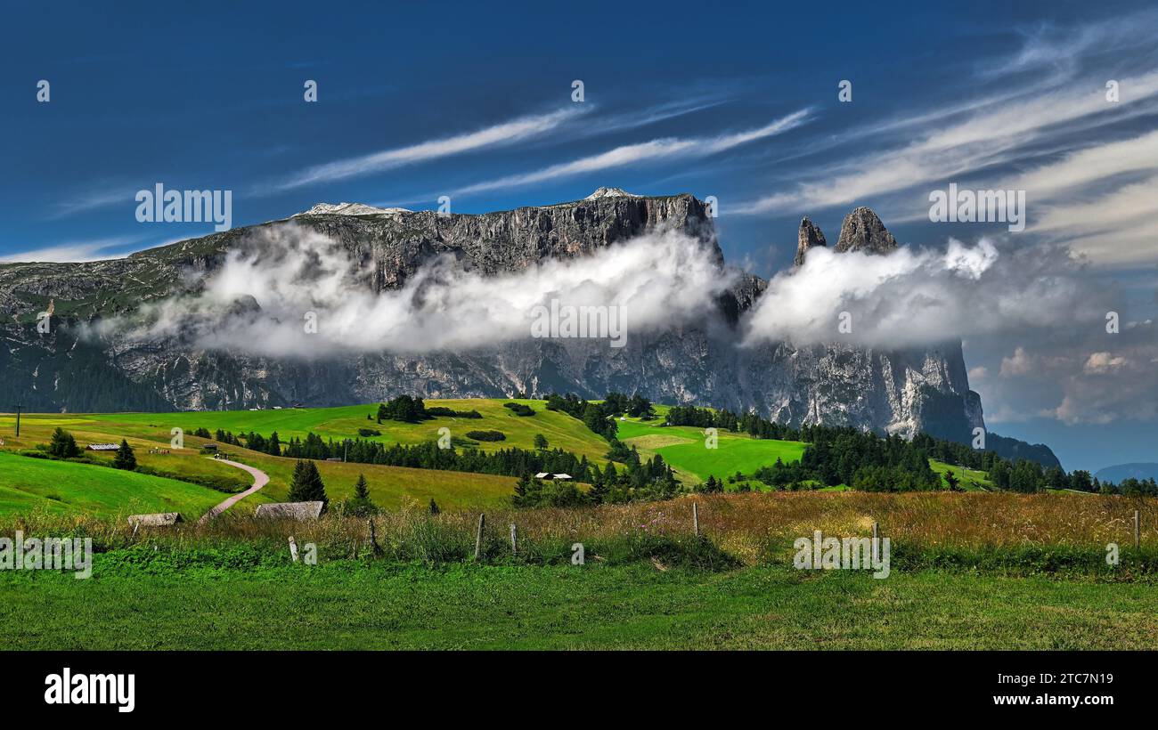 Altopiano dello Sciliar visto dall'Alpe di Siusi - Sciliar plateau seen ...