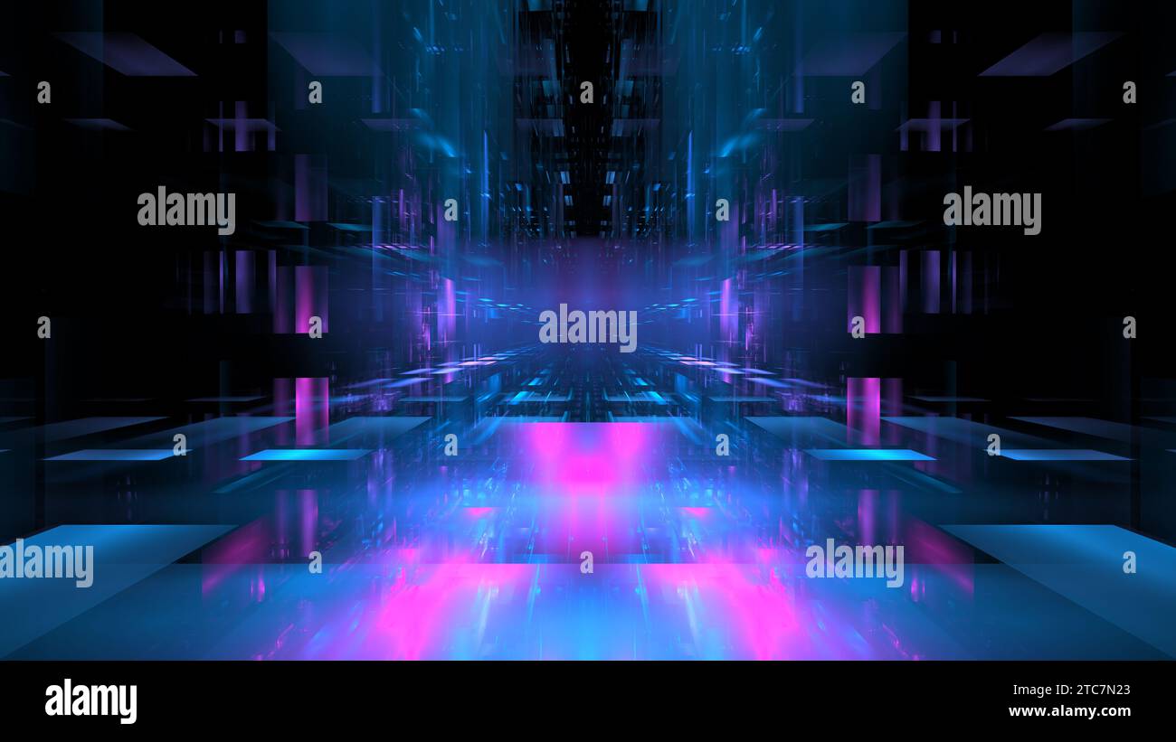 Digital city matrix, metaverse. Futuristic technological digital city ...