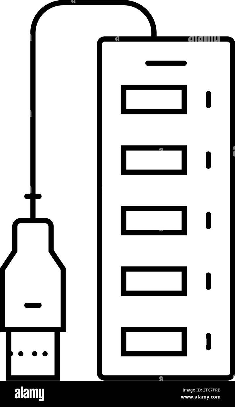 Usb hub monitor Cut Out Stock Images & Pictures - Alamy