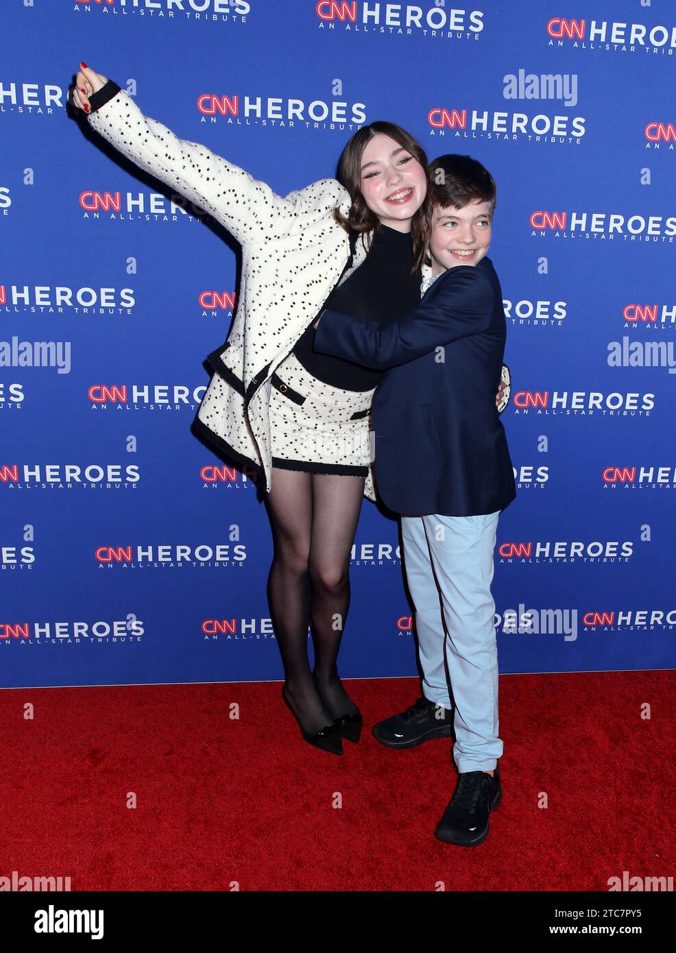 New York City, USA. 10th Dec, 2023. Alexa Swinton and Maxim Swinton ...