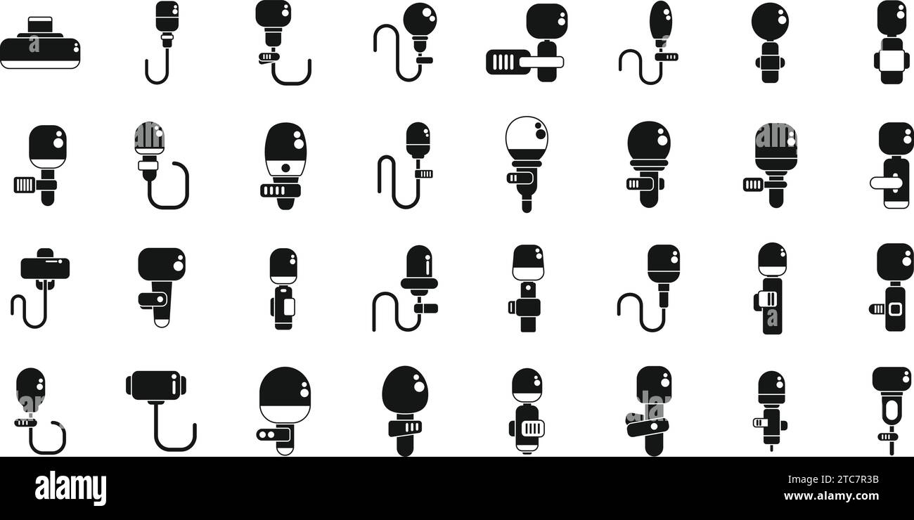Lavalier microphone Stock Vector Images - Alamy