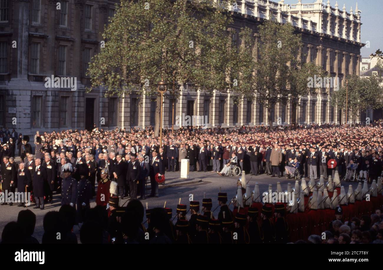 Remembrance Sunday at The Cenotaph 12th November 1989 Photo by The ...