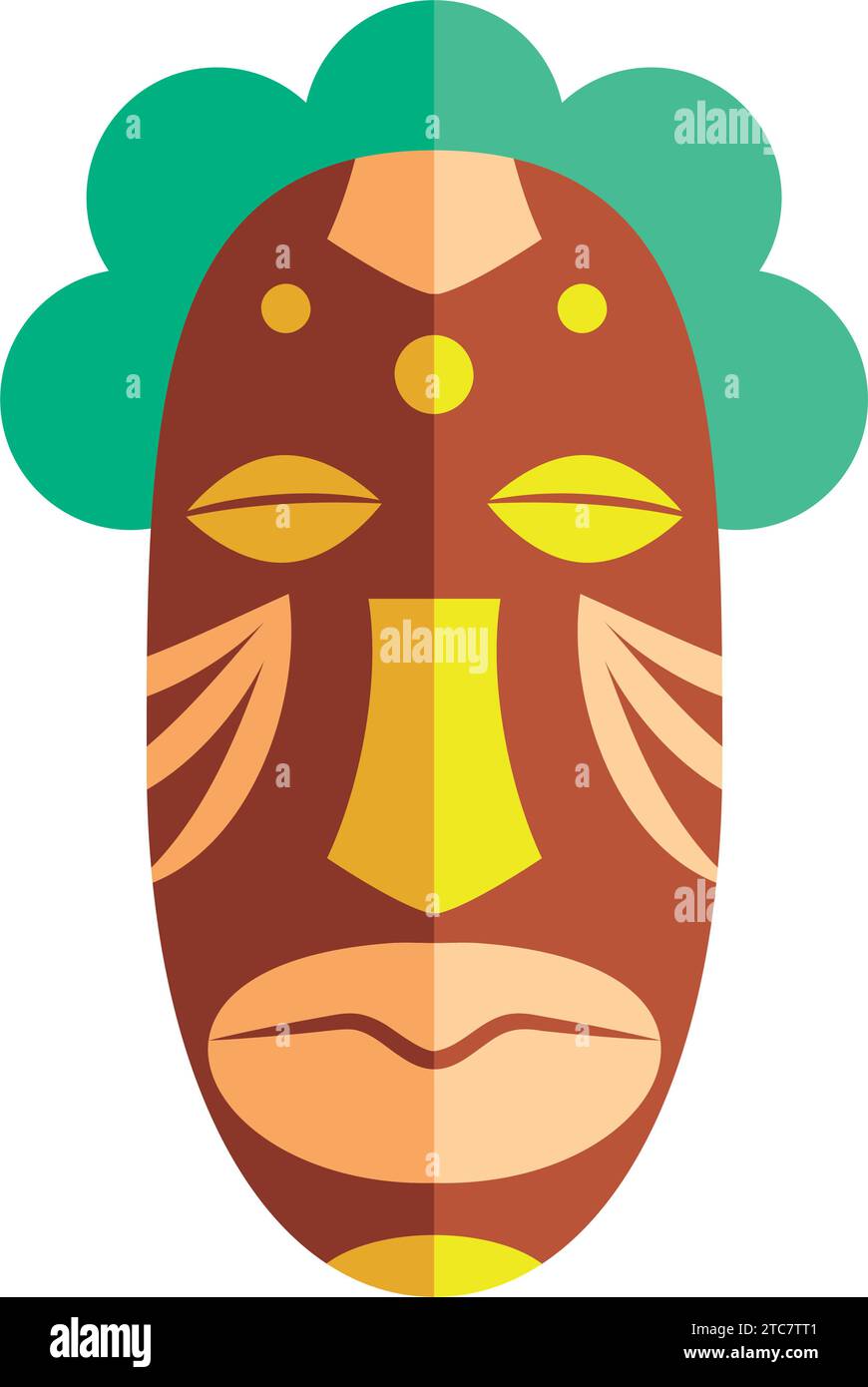 nigerian mask traditional design Stock Vector Image & Art - Alamy