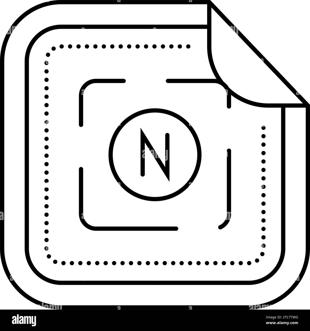 patch nicotine medical therapy line icon vector illustration Stock ...