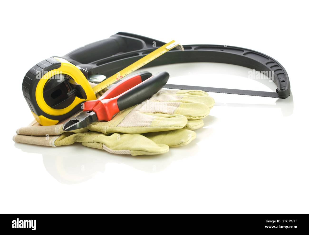 Red set work construction tools Cut Out Stock Images & Pictures - Alamy
