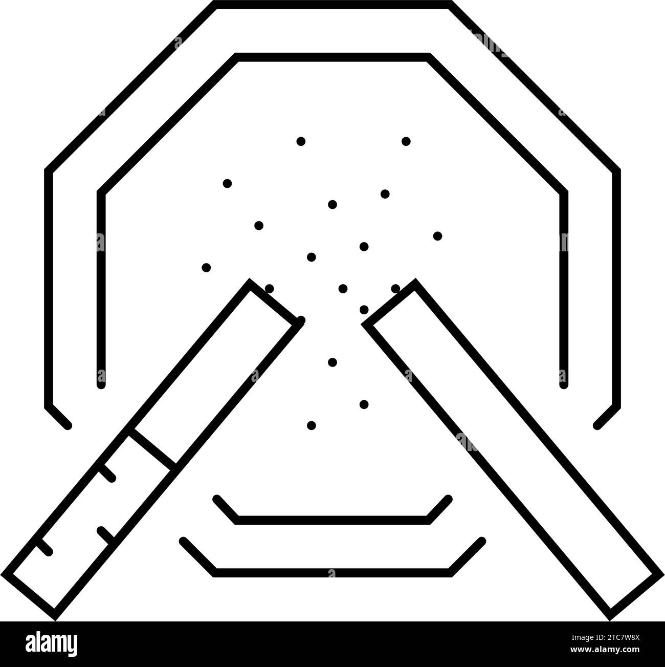 quit smoking cigarette line icon vector illustration Stock Vector Image ...