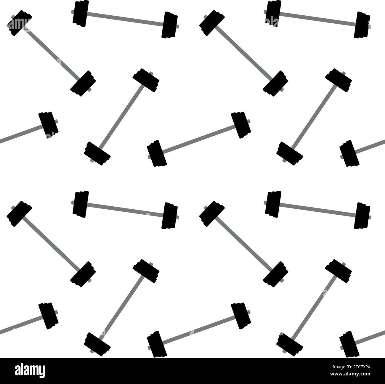 Dumbbell pattern background Cut Out Stock Images & Pictures - Alamy