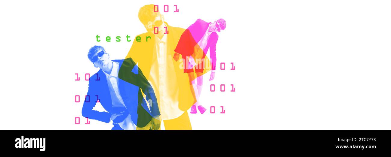 Programming collage hi-res stock photography and images - Alamy