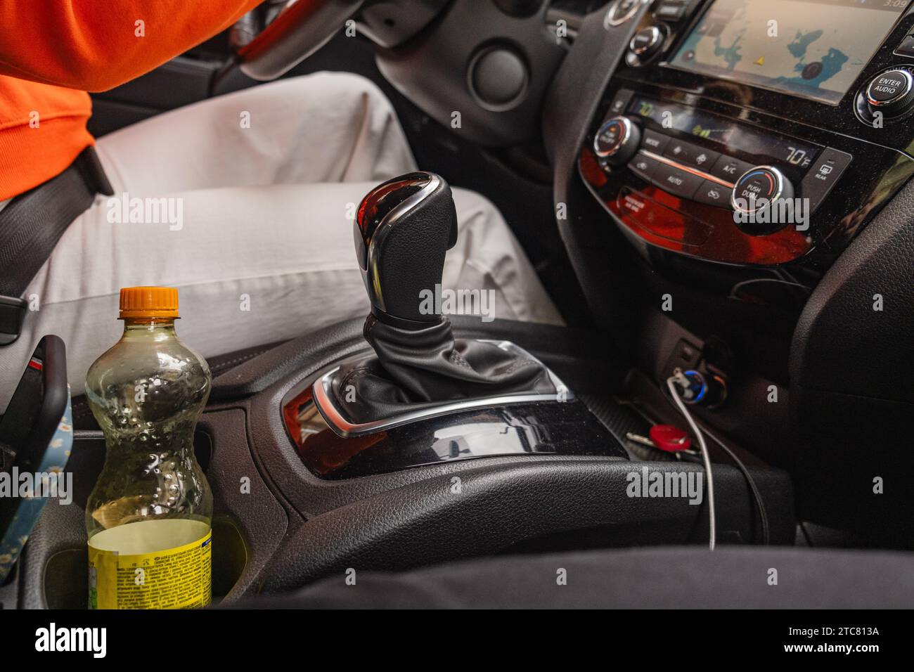 gearstick close up inside of car Stock Photo - Alamy