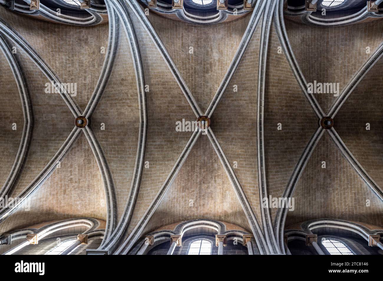 Cathedral vault ceiling. Medieval architecture Stock Photo - Alamy