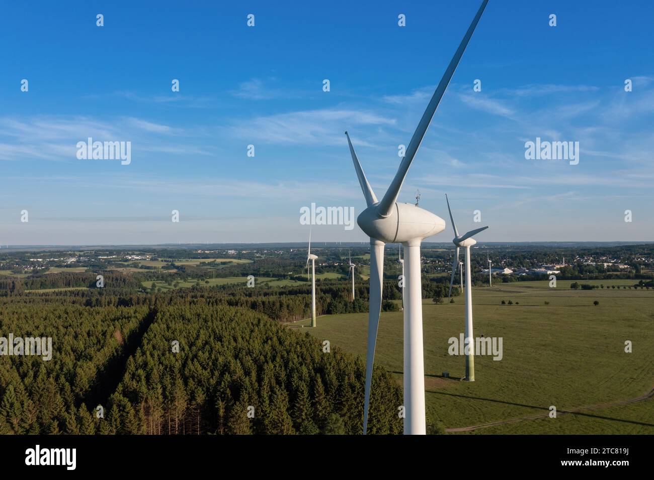 Wind Turbines Windmill Energy Farm Stock Photo - Alamy