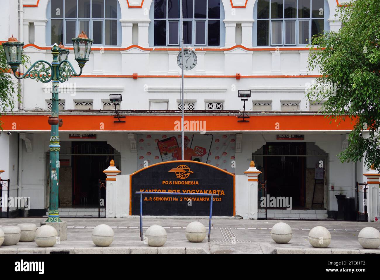 The heritage of the Indonesian post office building in Malioboro Stock ...