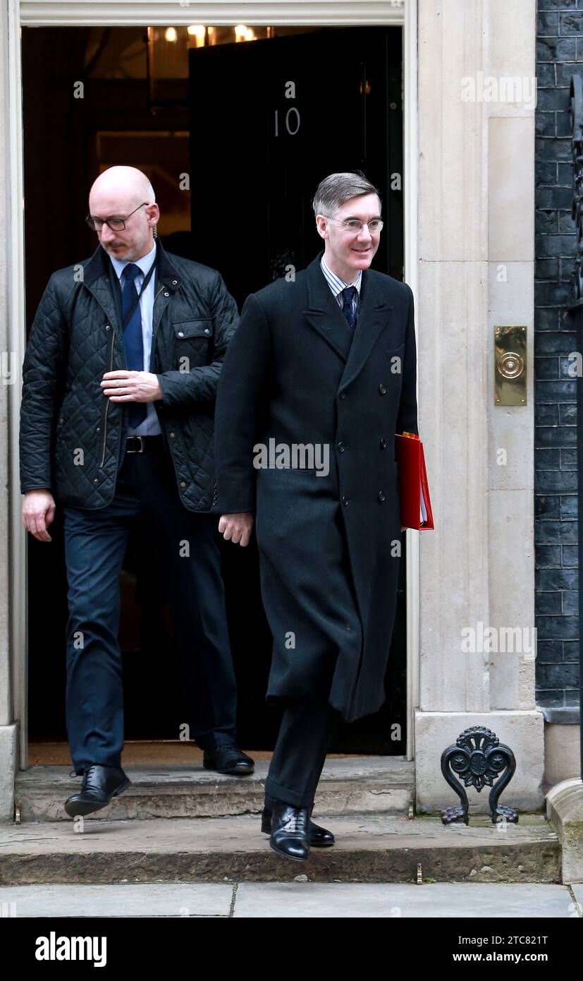 Jacob Rees-Mogg leaves 10 downing street after a cabinet meeting in ...