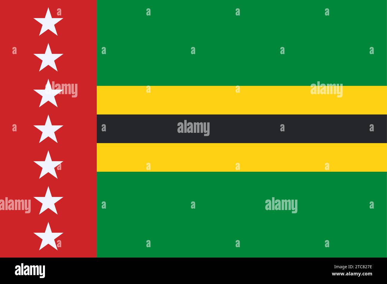 Flag of Santander Department (Republic of Colombia, South America Stock ...