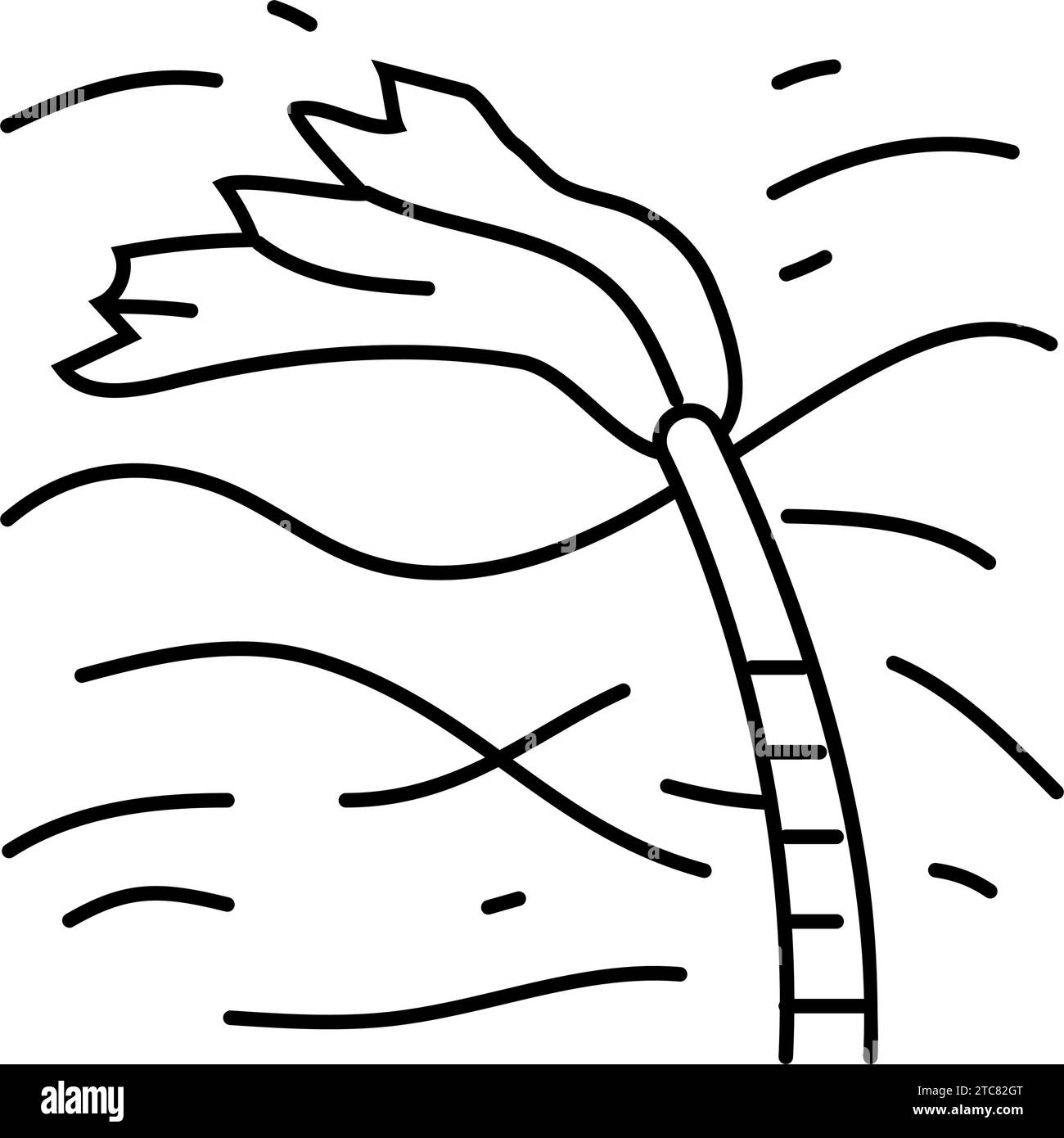 hurricane break line icon vector illustration Stock Vector Image & Art ...