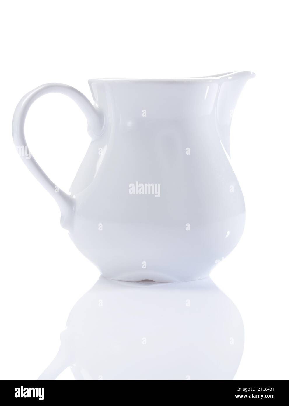 White jug isolated Stock Photo - Alamy