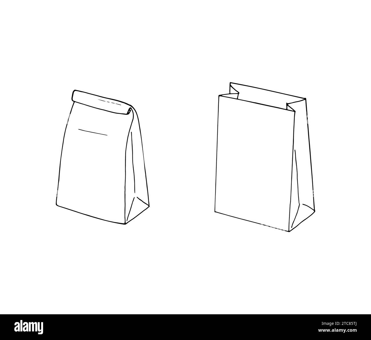 Takeaway sketch doodle line hi-res stock photography and images - Alamy