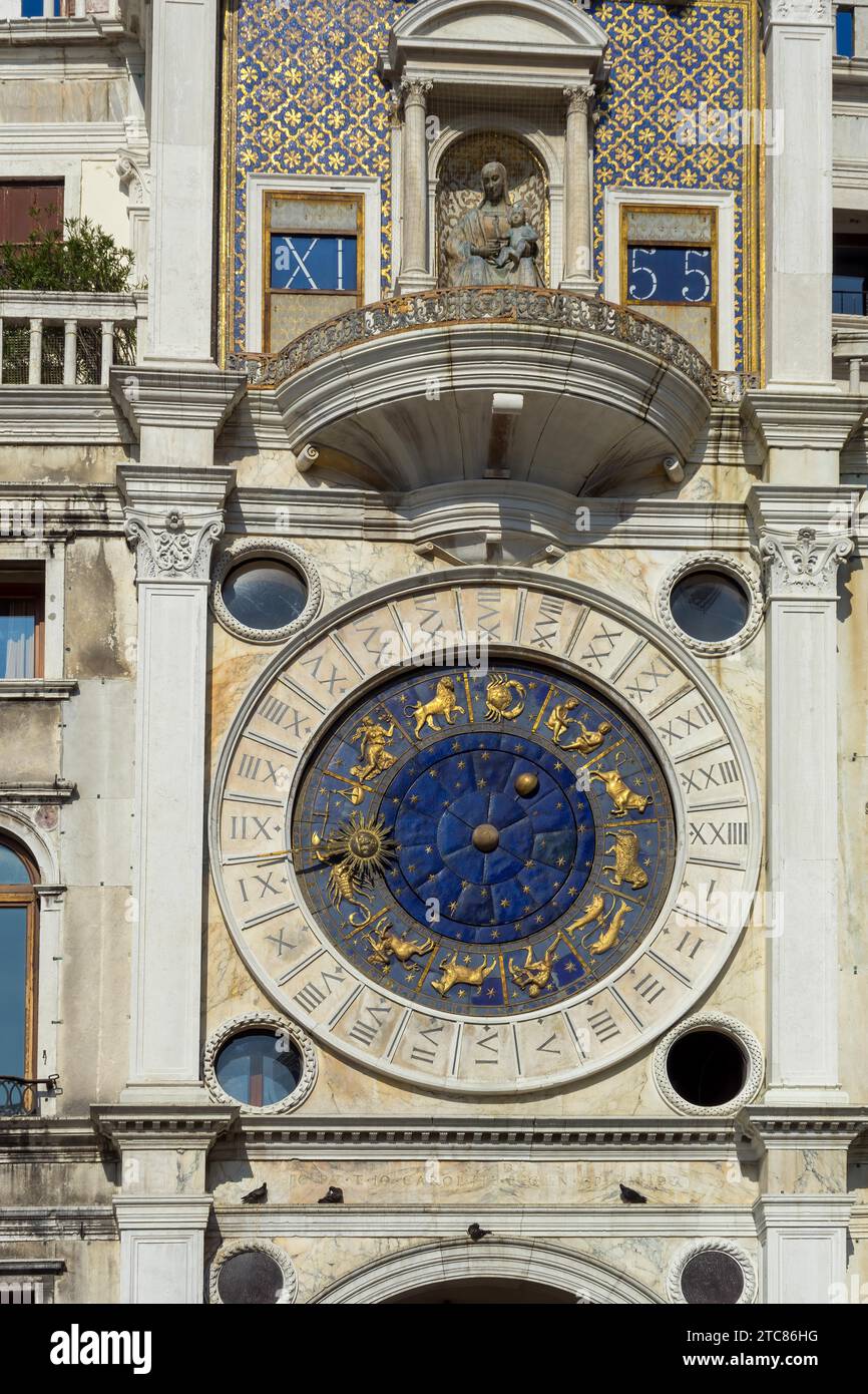 VENICE, ITALY, OCTOBER 12 : St Marks Clock tower in Venice on October ...