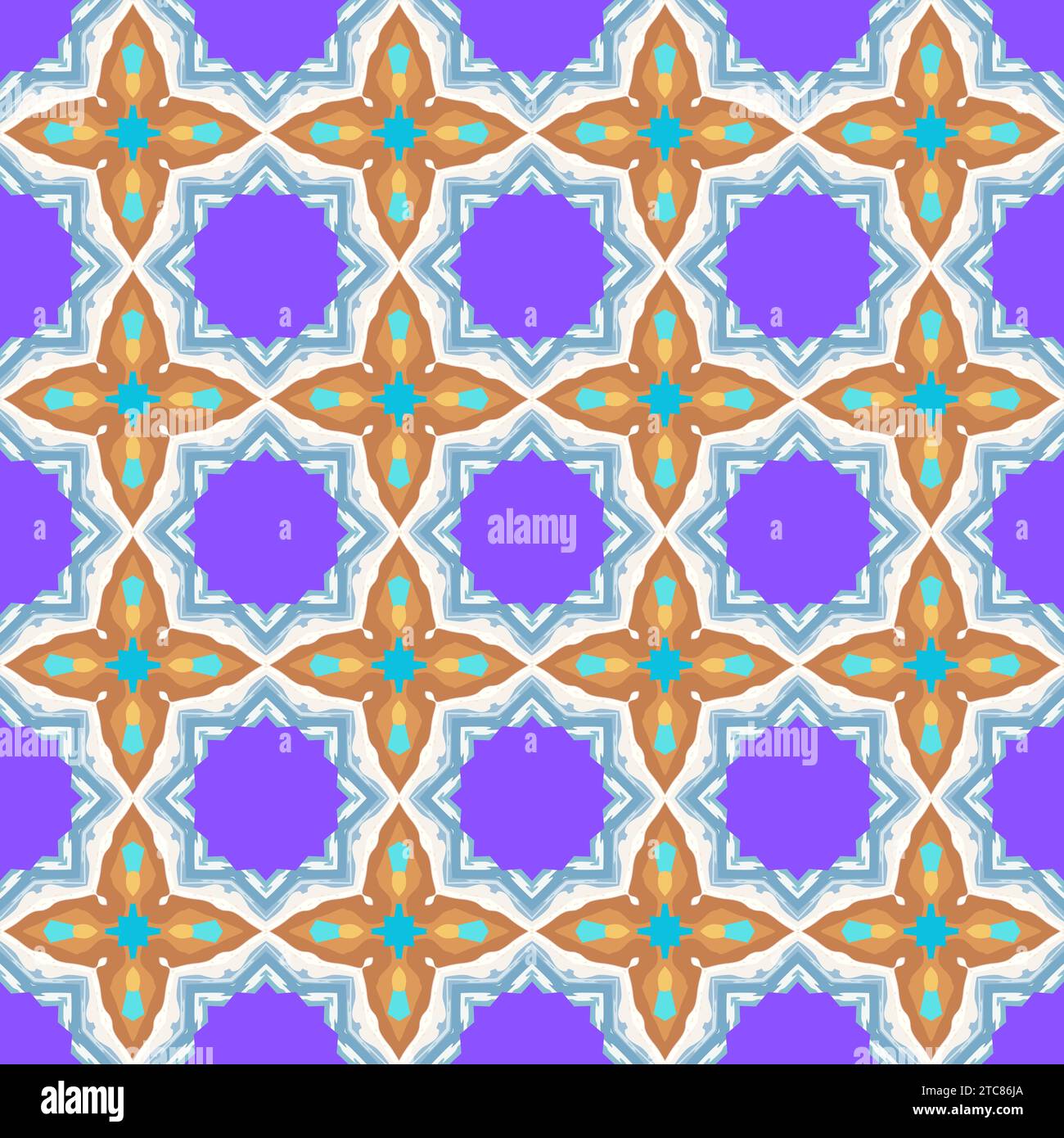 An illustration of tiled surface with seamless patterns Stock Photo - Alamy