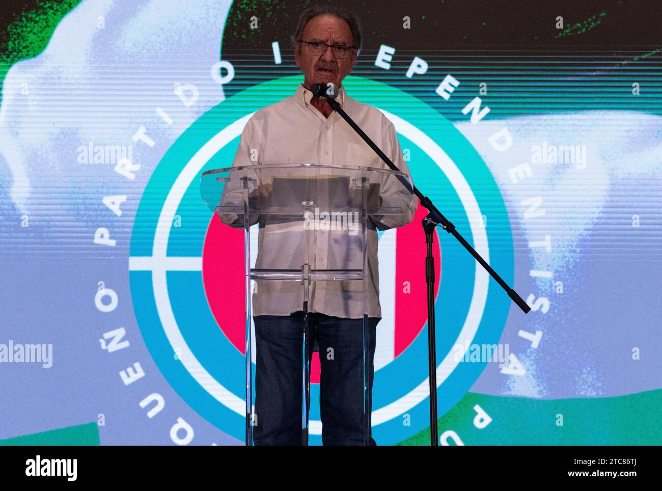 San Juan, USA. 10th Dec, 2023. Fernando Martín García addresses the ...