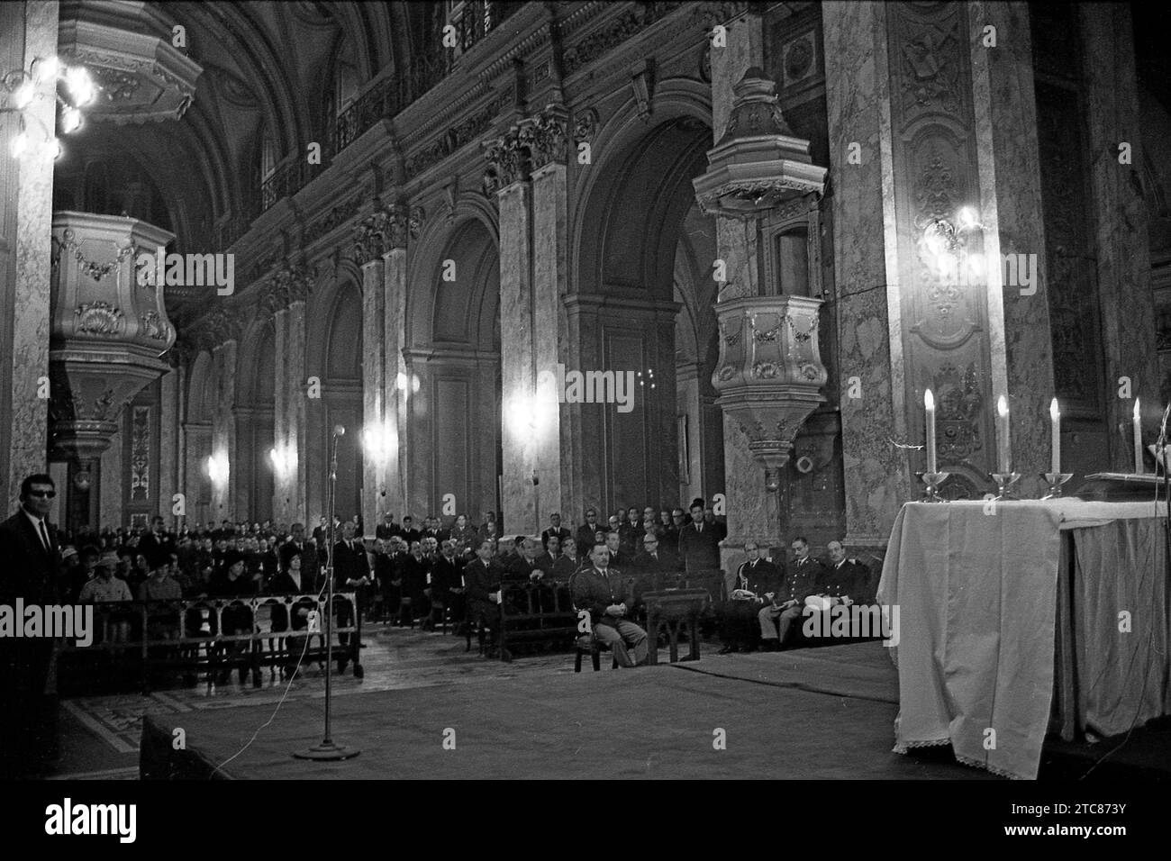 Argentine President General Juan Carlos Onganía at the Buenos Aires ...