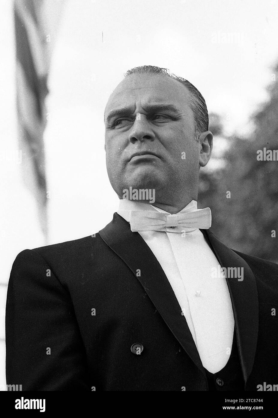 Uruguayan President Jorge Pacheco Areco at an Independence Day military ...