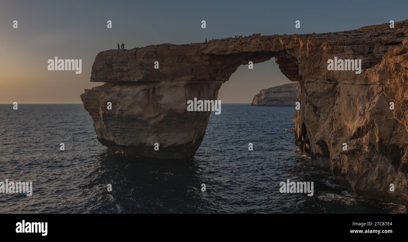 A picture of the former (now collapsed) Azure Window, in Gozo Malta, at ...