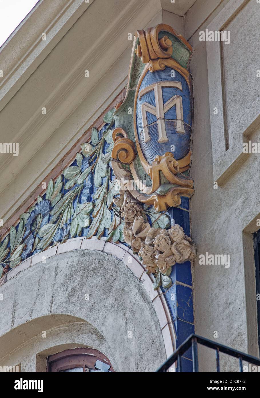 Lavish polychrome terra cotta and brick trim landmark Thompson Water ...