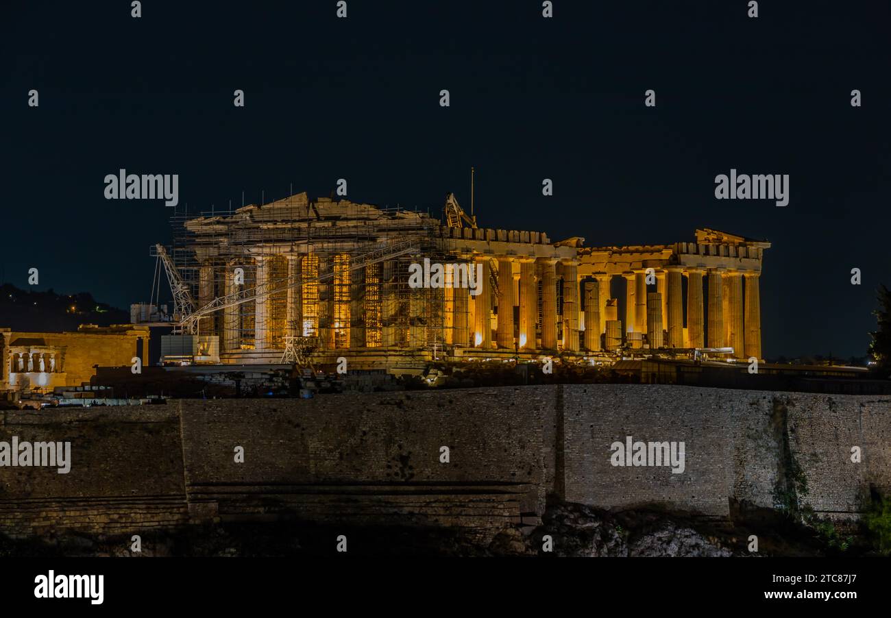 Damage of acropolis in athens hi-res stock photography and images - Alamy