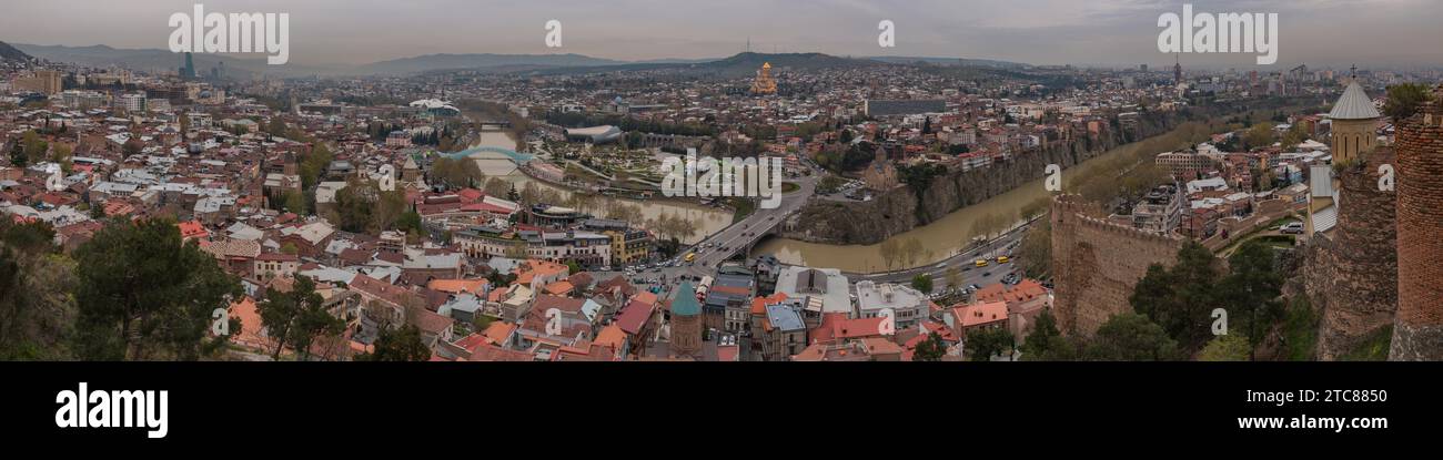 Panorama view downtown tbilisi hi-res stock photography and images - Alamy