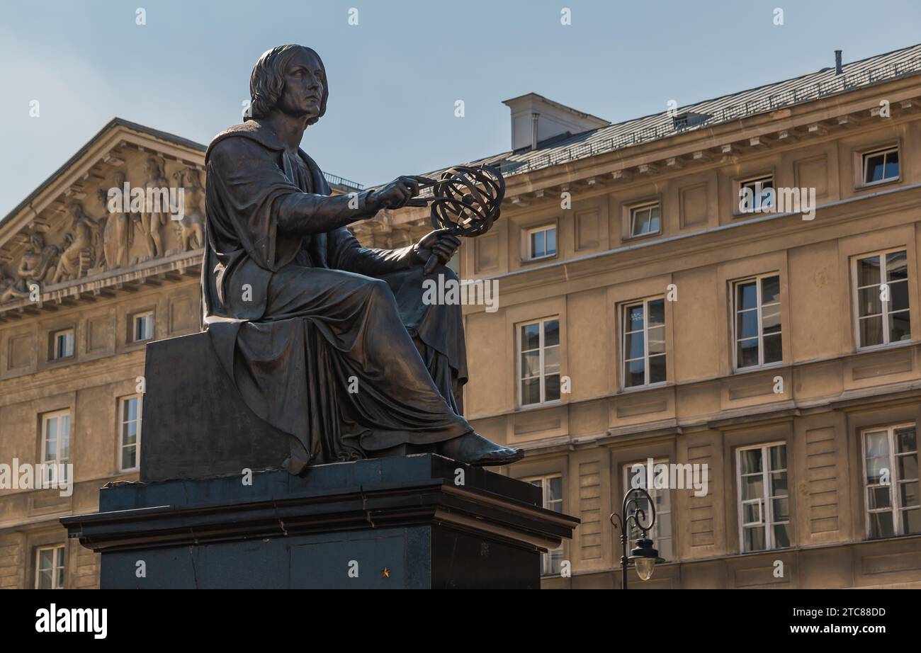 A picture of the Nicolaus Copernicus Monument, in Warsaw Stock Photo ...