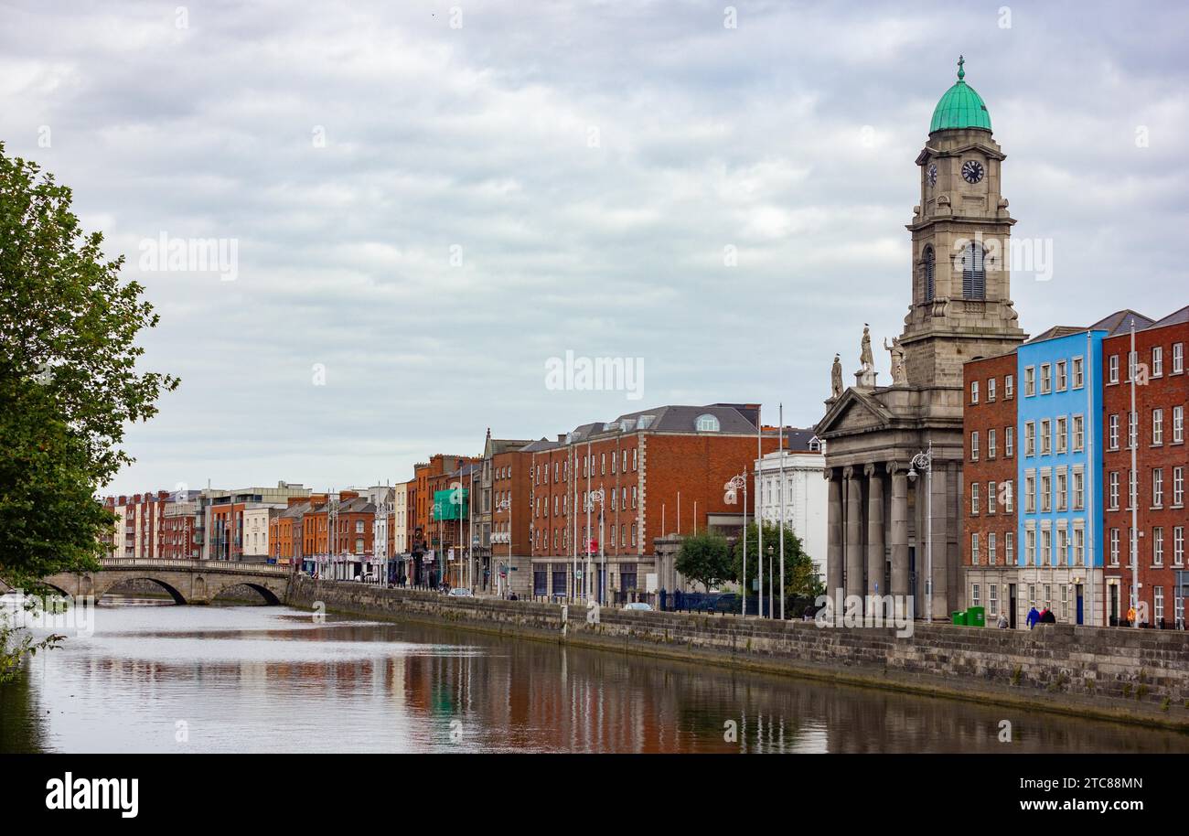 A picture of the Dublin riverside on the west of the city Stock Photo ...