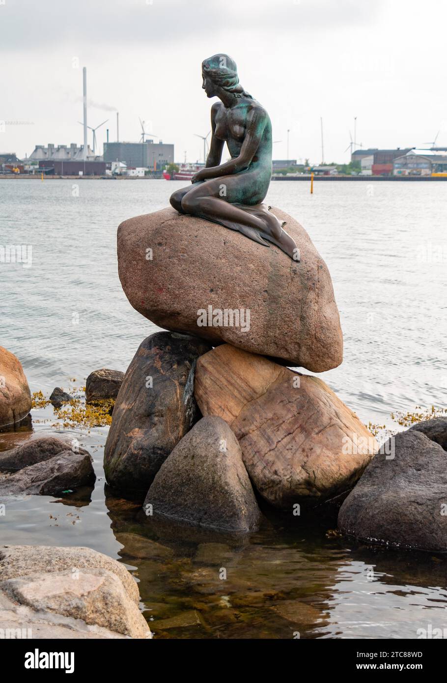 A picture of the iconic The Little Mermaid statue in Copenhagen Stock ...