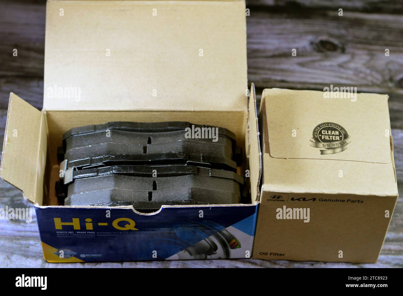 Cairo, Egypt, November 29 2023: KIA and Hyundai Oil Filter for Elantra ...