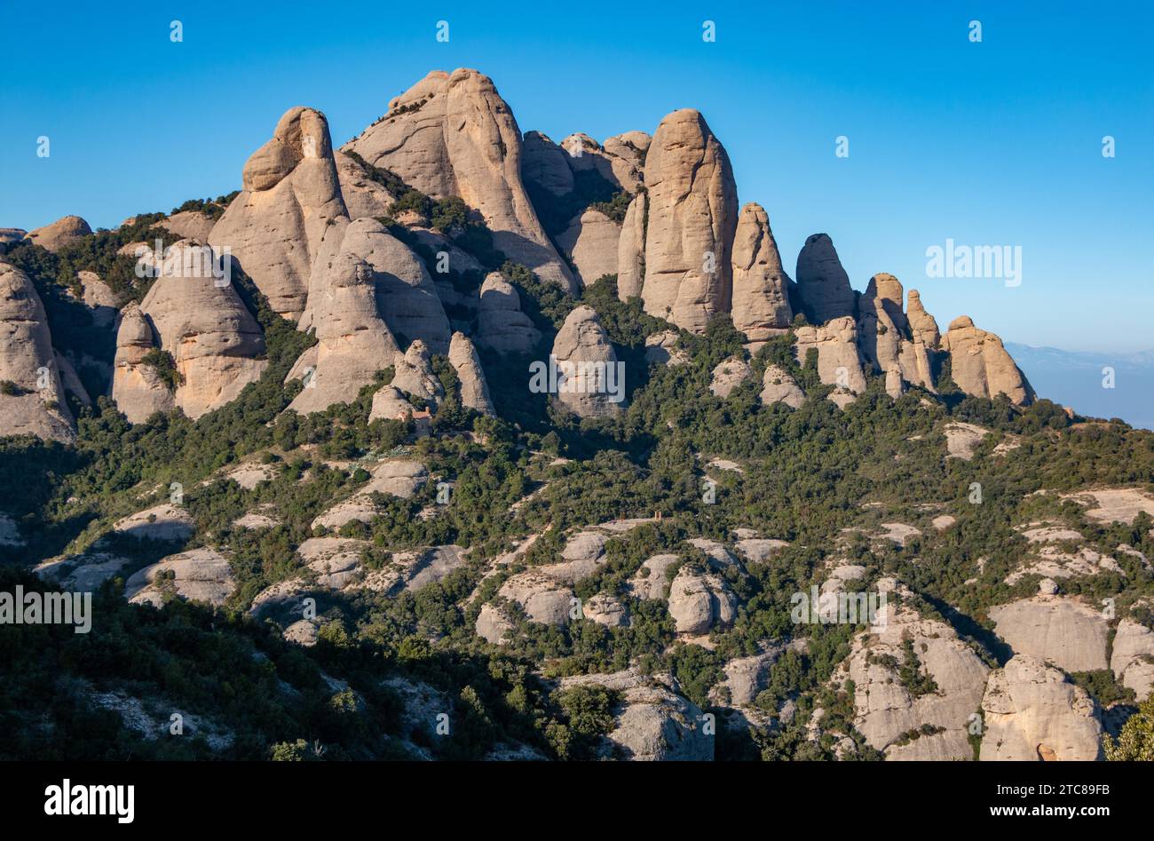 A picture of the Montserrat landscape as seen from one of the summits ...