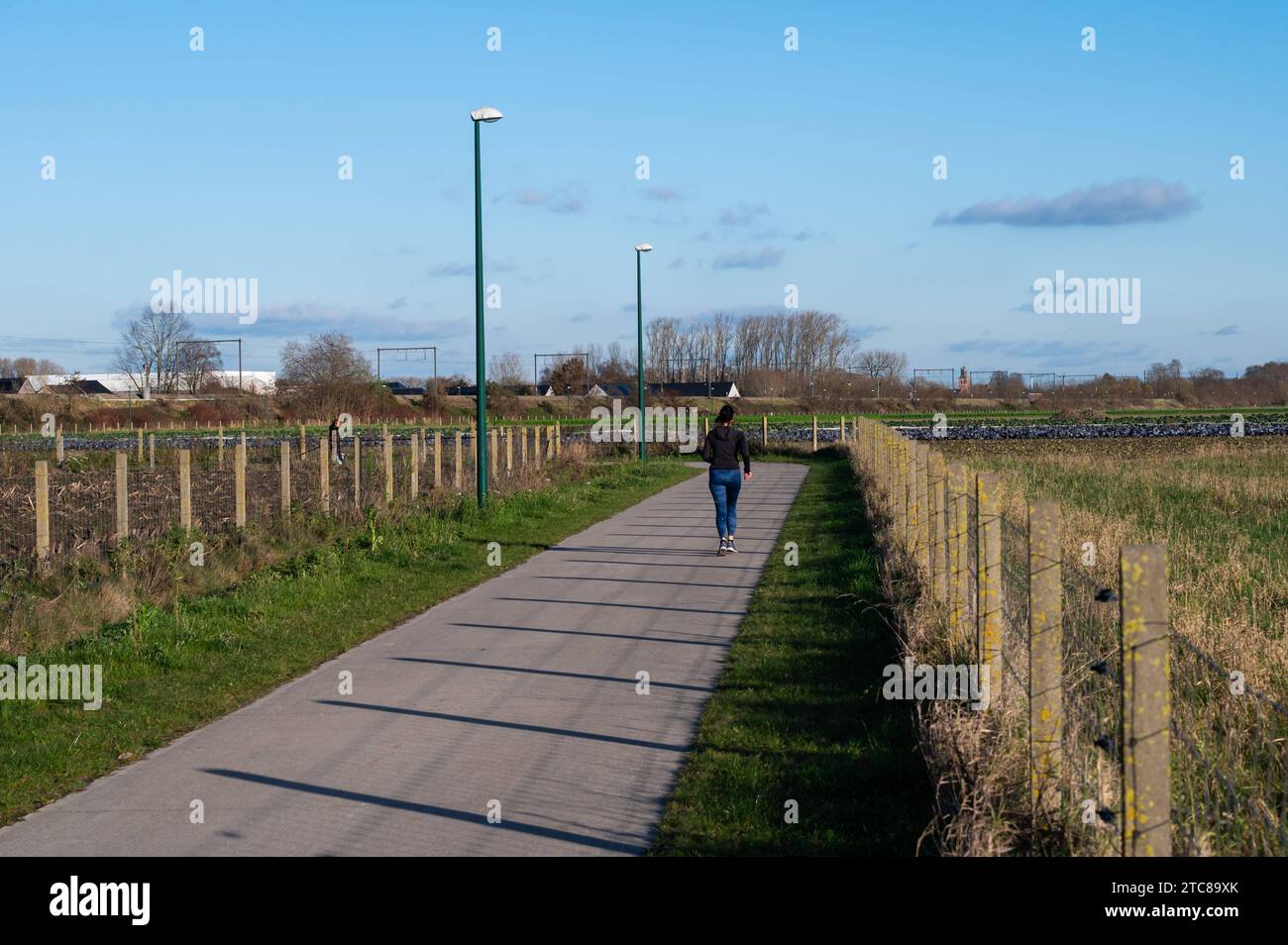 Londerzeel, Flemish Brabant Region, Belgium, December 1, 2023 - Woman ...