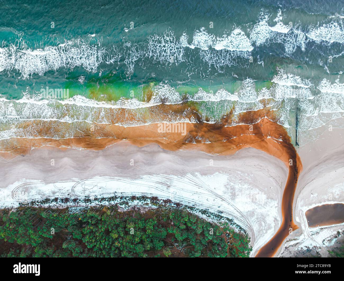 Pollution flowing into the Baltic Sea. Sea pollution by industry ...