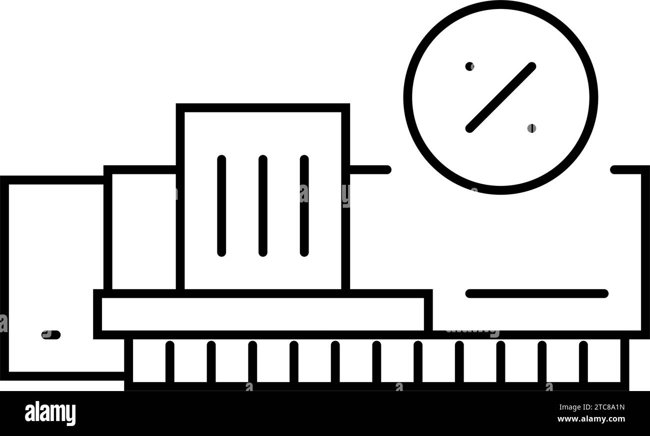 cash and carry line icon vector illustration Stock Vector Image & Art ...