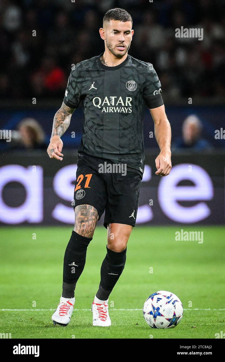Lucas HERNANDEZ of PSG during the UEFA Champions League, Group F football match between Paris ...