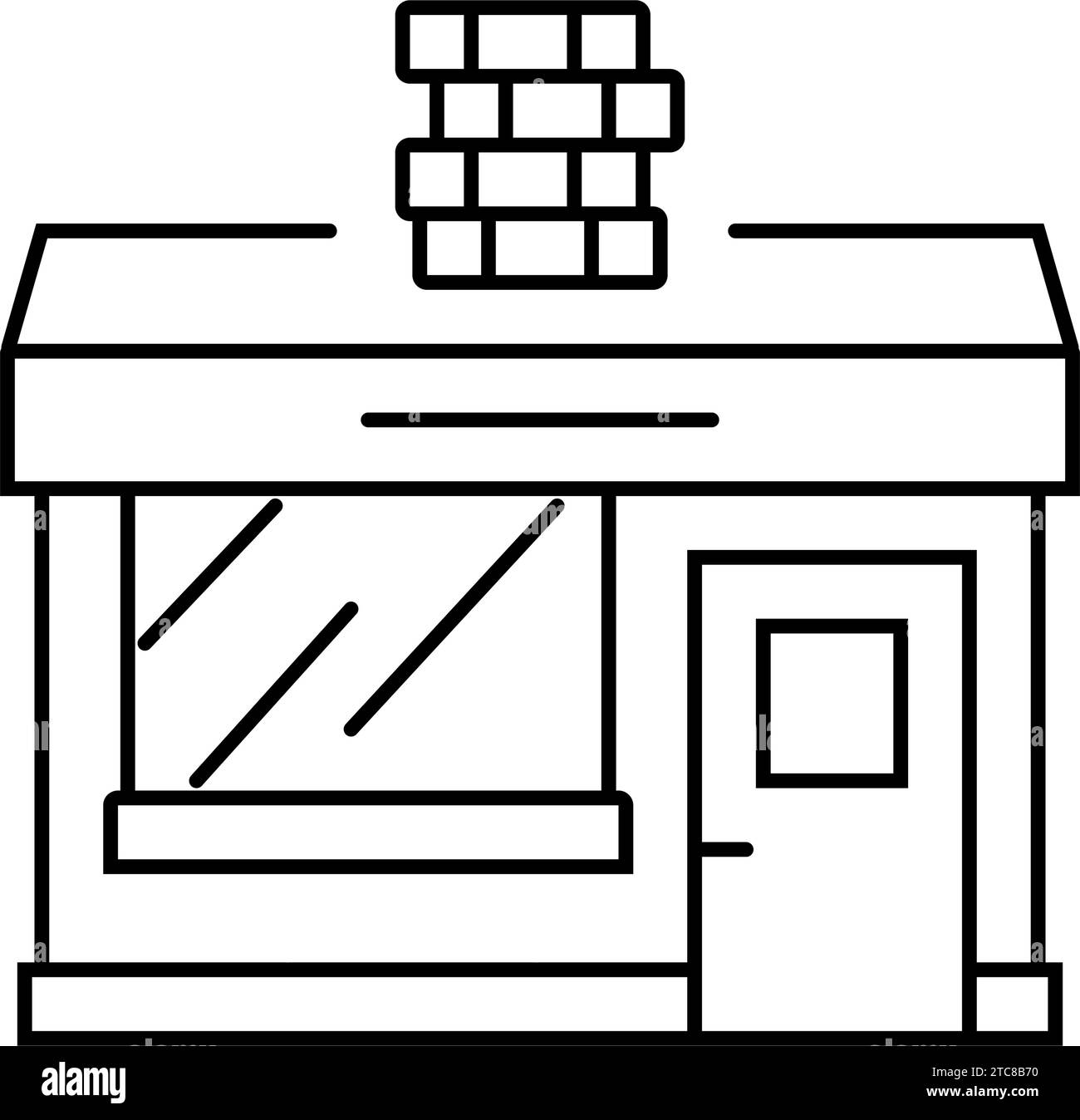 Chip shop customer Black and White Stock Photos & Images - Alamy