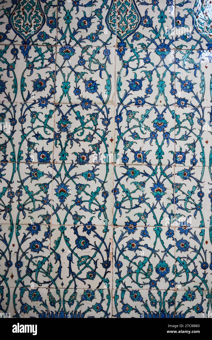 Beautiful ancient ottoman tiles Stock Photo - Alamy