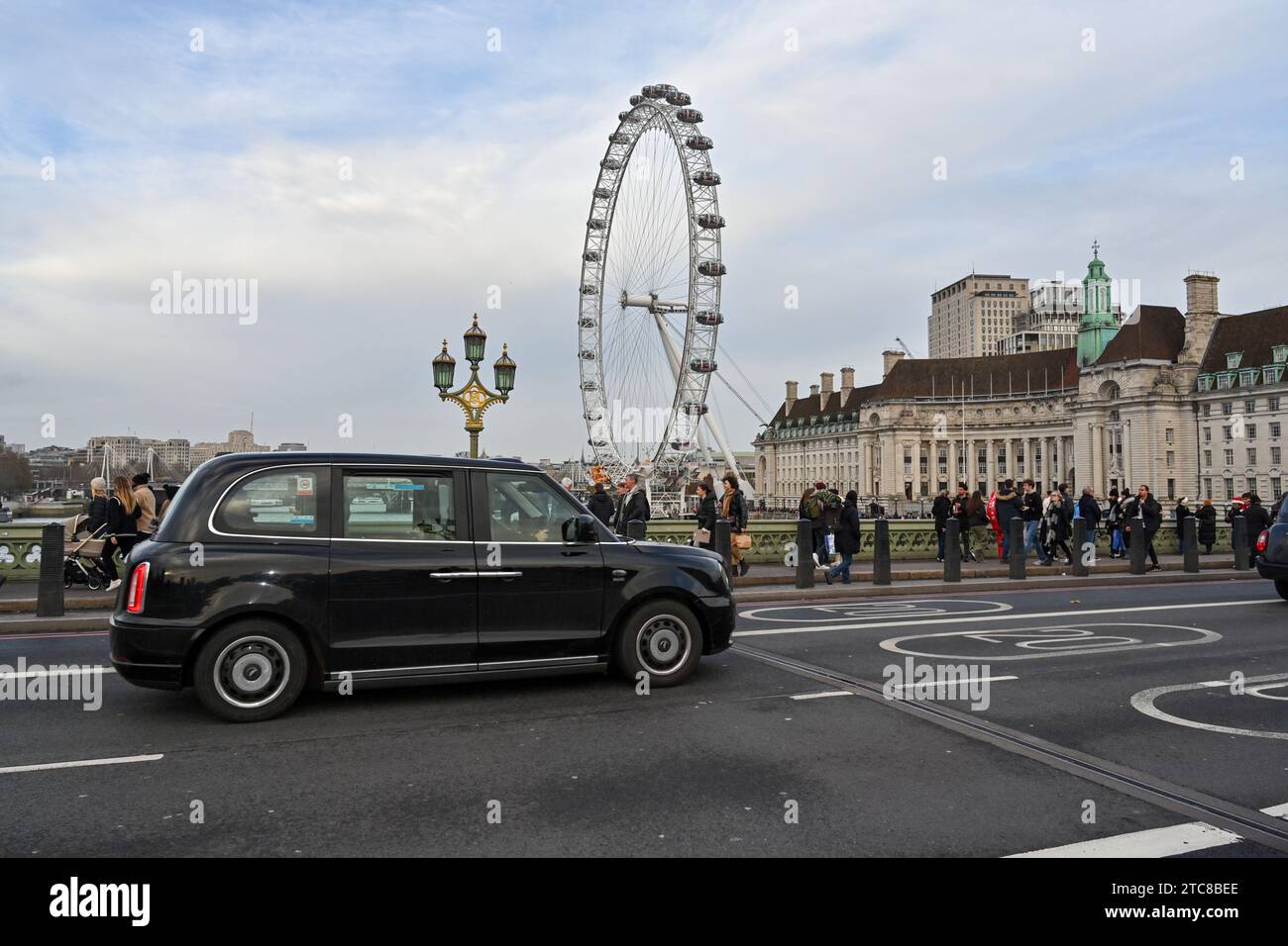 The London Eye, or the Millennium Wheel on the South Bank of the River ...