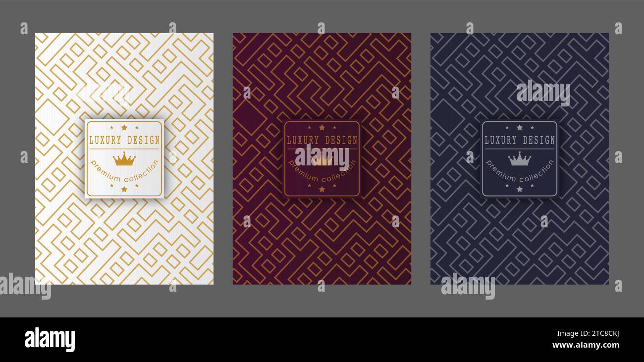 A luxurious pattern. A set of spectacular patterns for covers, prints ...