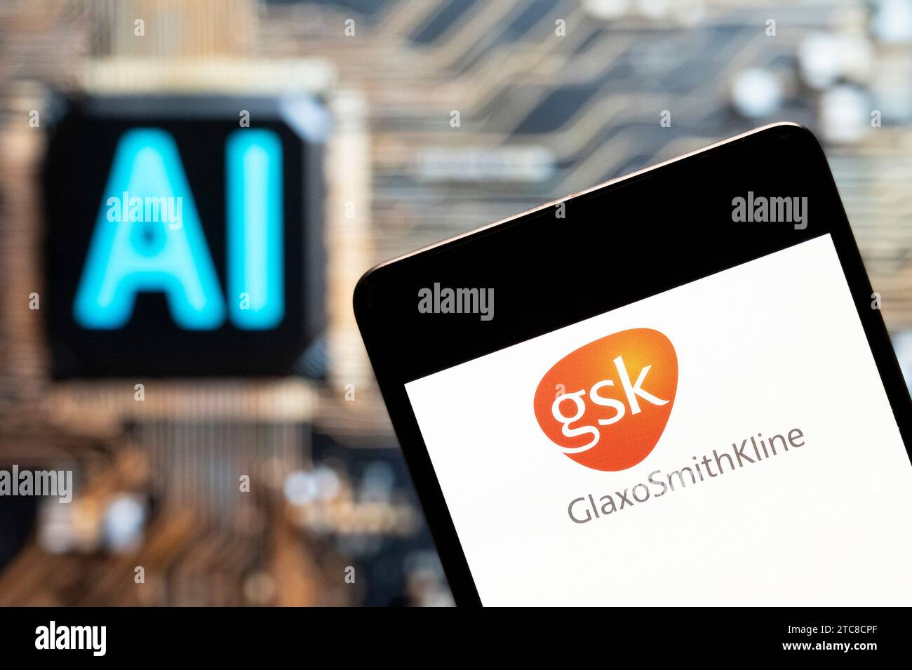 In this photo illustration, the British multinational pharmaceutical ...