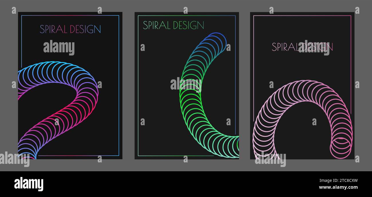 A colorful spiral. A design template for the design of a cover, banner ...